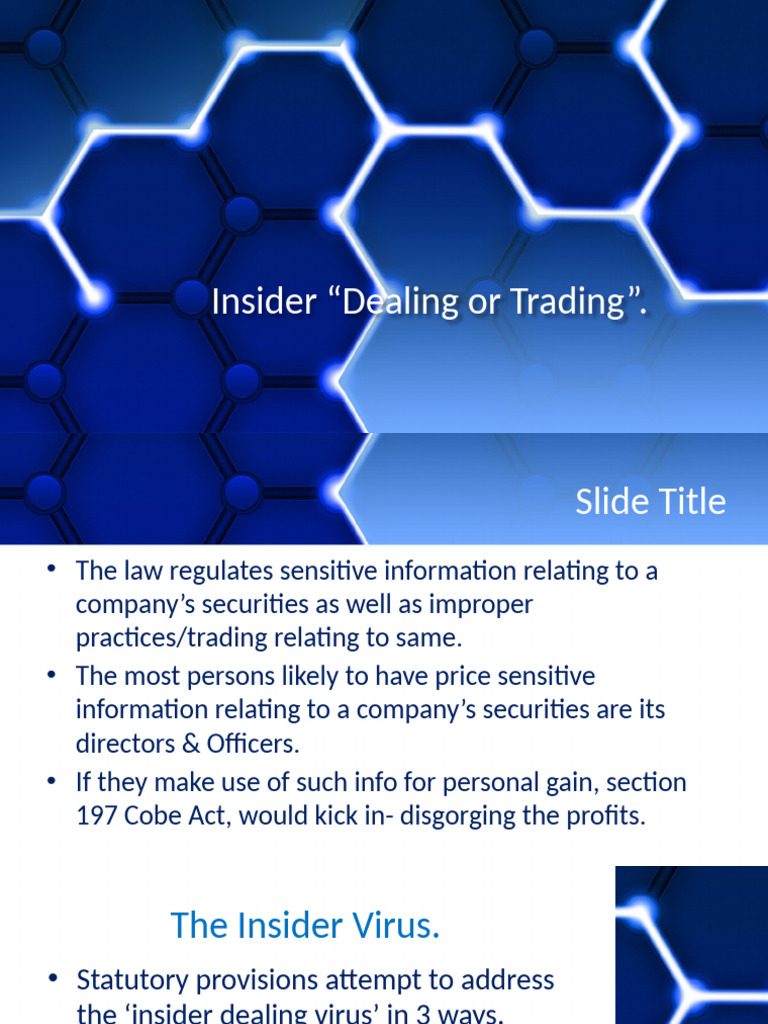 Insider Dealing or Trading | PDF | Insider Trading | Dishonesty
