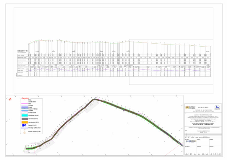 SGN 001 - Tracer Piste Reliant Rp417 A La Centre Sahel Trace en Plan Et Profil en Long p01-p56 | PDF