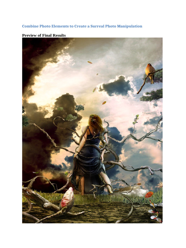 Surreal Photo Manipulation Guide | PDF | Image Editing | Graphic Design