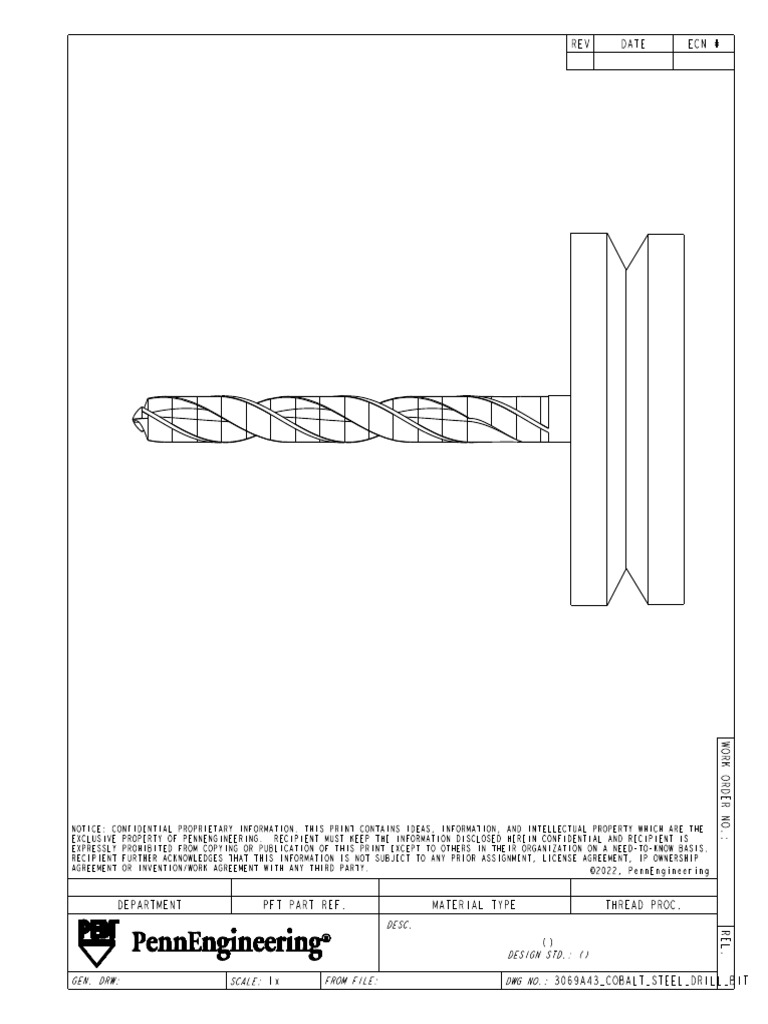 Cobalt Steel Drill Bit Specifications | PDF