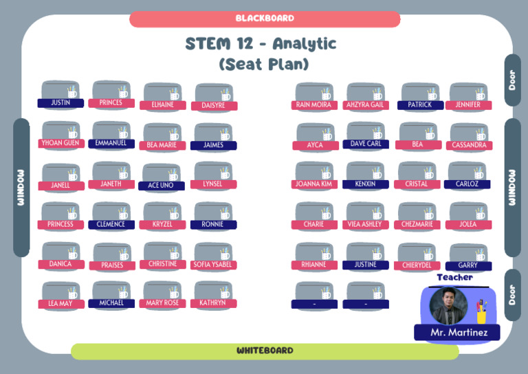 Classroom Seating Plan Layout Illustrated Worksheet Layout Class ...