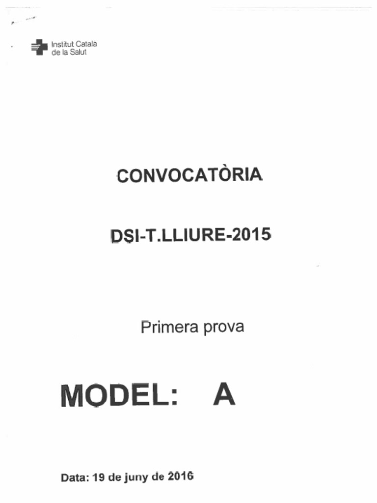 1a Prova Test Model-A DSI-T.LLIURE-2015 | PDF