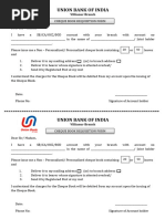 Cheque Book Request | PDF