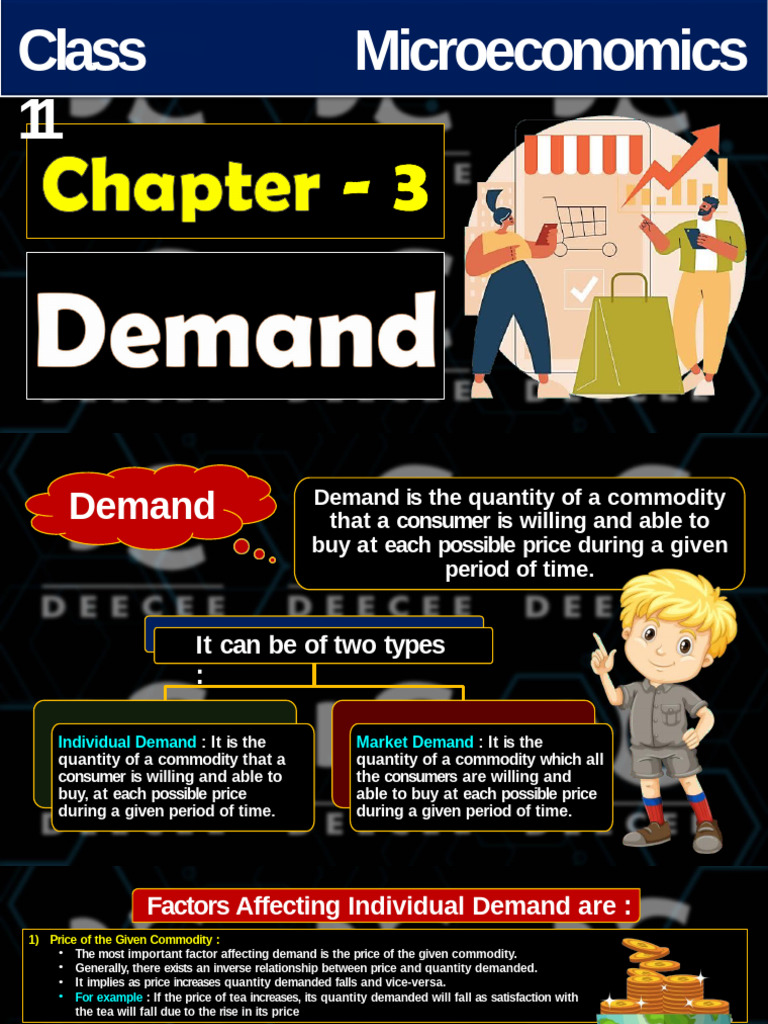 Eco Chap 3 PPT - Demand | PDF | Demand | Demand Curve