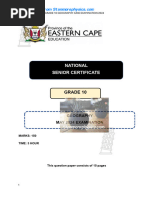 Grade 12 Geography Exam Paper 1 | PDF | Stream | River