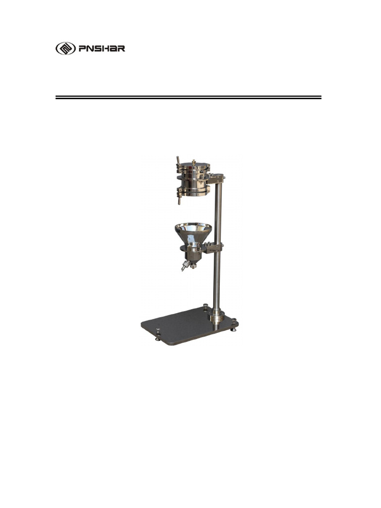 Canadian Standard Freeness Tester Guide | PDF | Water | Paper