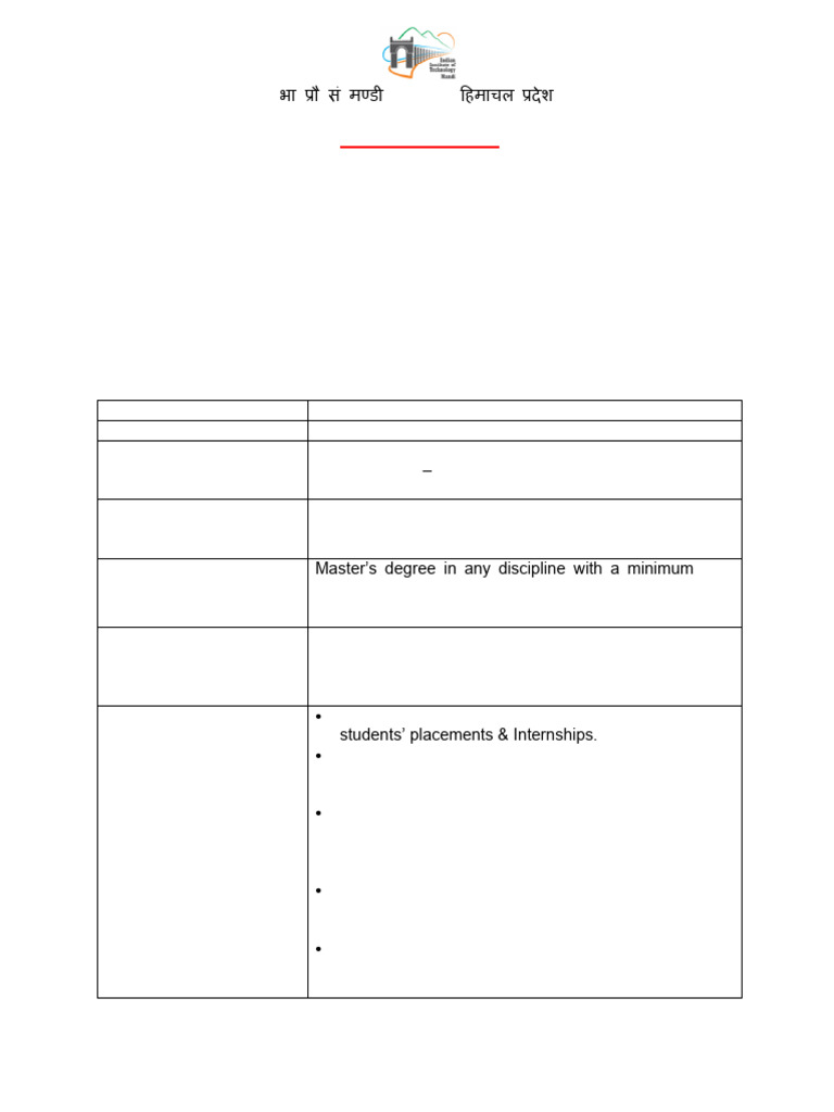 Advertisement For The Post of Placement Officer | PDF | Recruitment ...