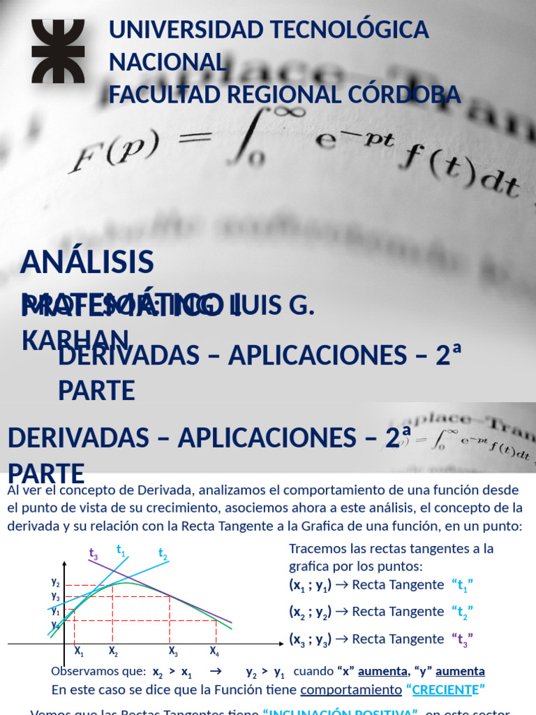 7 Clase Derivada Aplicaciones 2 Parte | PDF | Derivado | Conceptos matemáticos