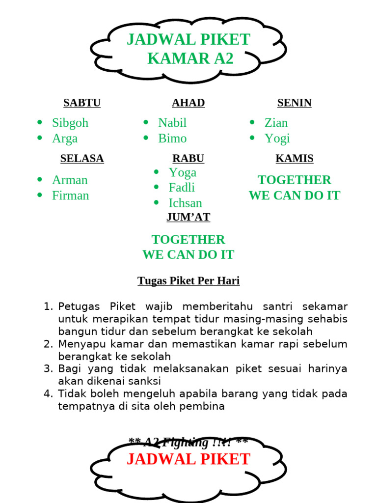 Struktur Kamar A2 | PDF