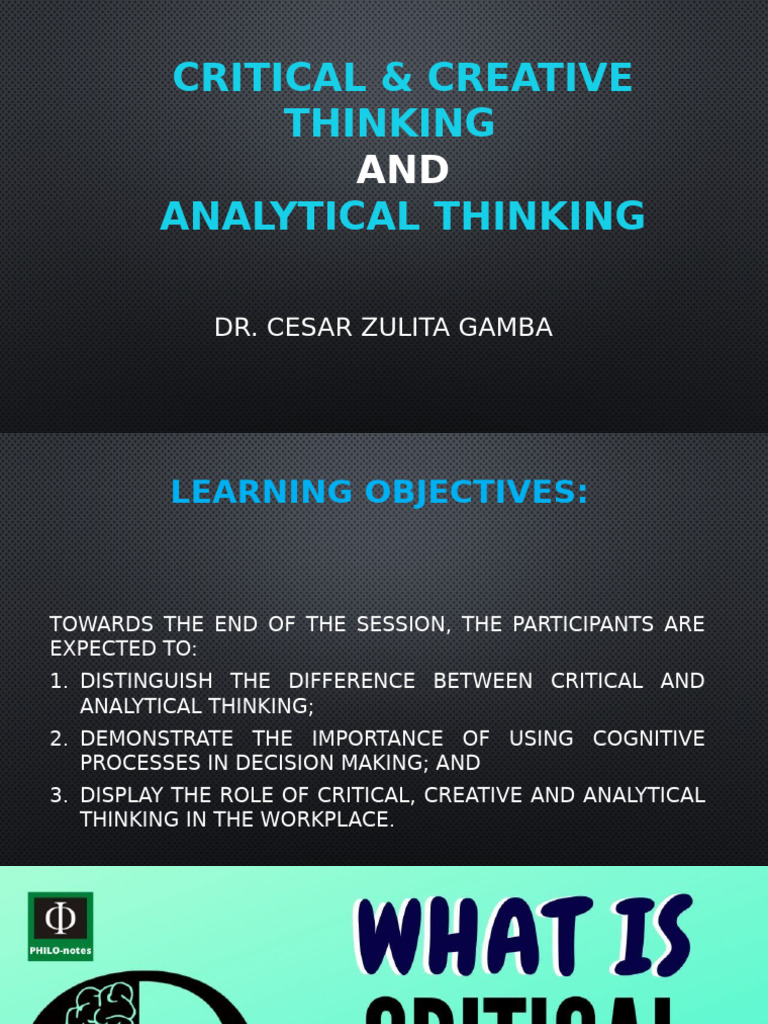 1 CZG Critical Thinking | PDF | Critical Thinking | Thought