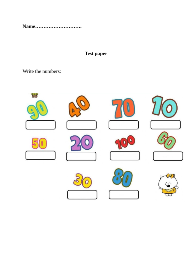 Test Clasa 2 B | PDF