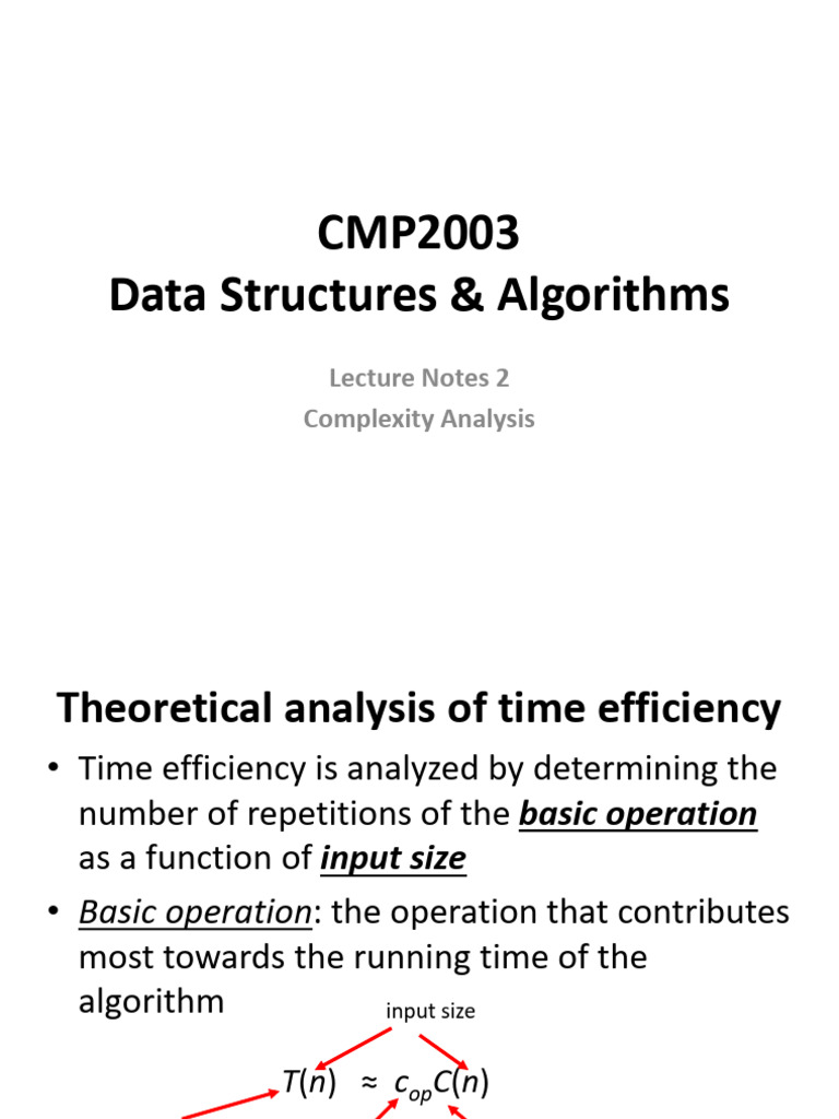 Week2 Complexity Analysis | PDF | Time Complexity | Theoretical Computer Science