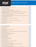 Night Shift Manager Checklist | PDF