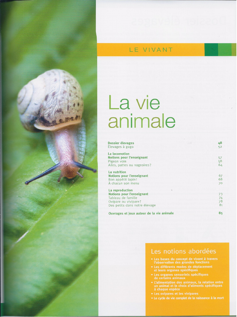 Accès 2-La Vie Animale | PDF