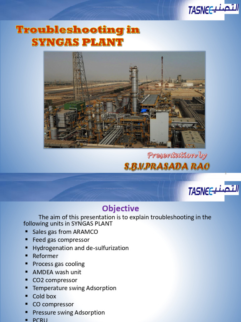 Troubleshooting in Syngas Plant | PDF | Pump | Combustion