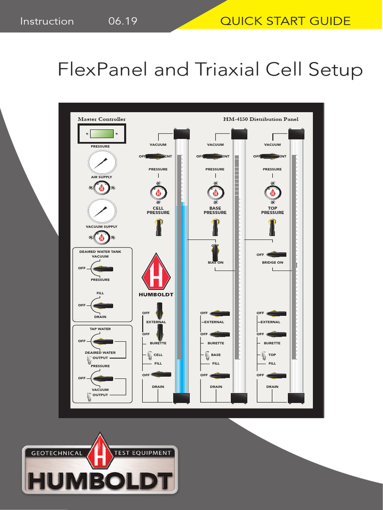 FlexPanel & Triaxial Cell Setup Guide | PDF | Gases | Nature