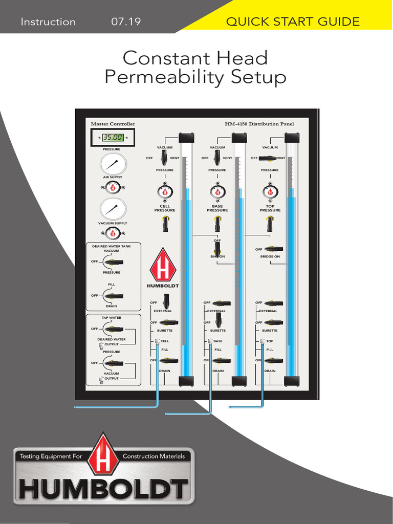To Perform Constant Head Permeability | PDF | Valve | Vacuum