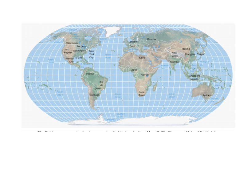 Robinson Map of The World | PDF