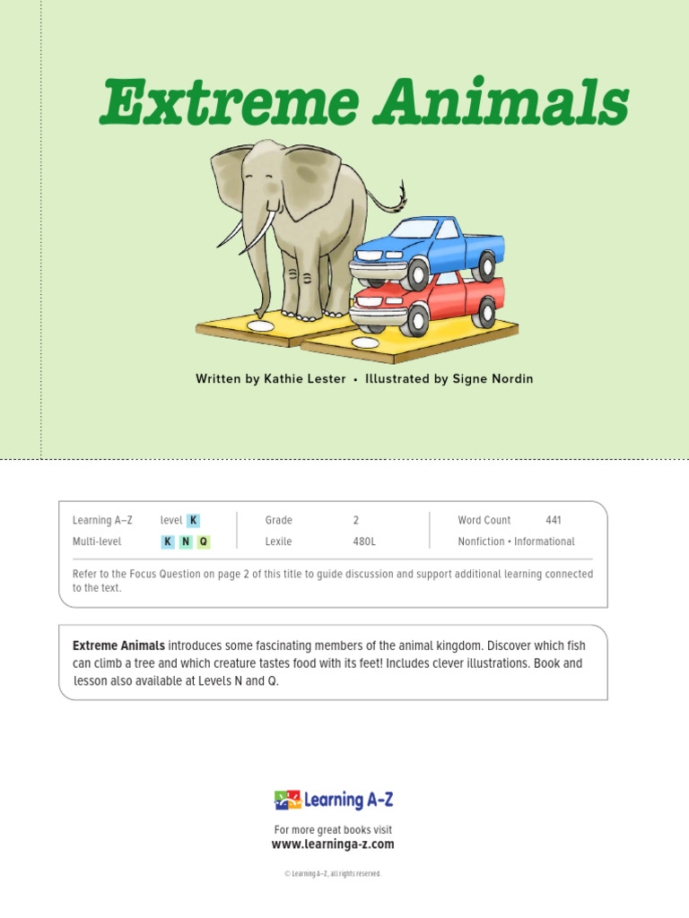 Raz Lk06 Extremeanimals CLR | PDF