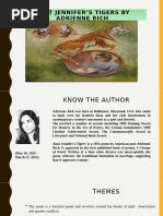 Aunt Jennifer's Tigers: A Poetic Analysis | PDF | Marriage | Poetry