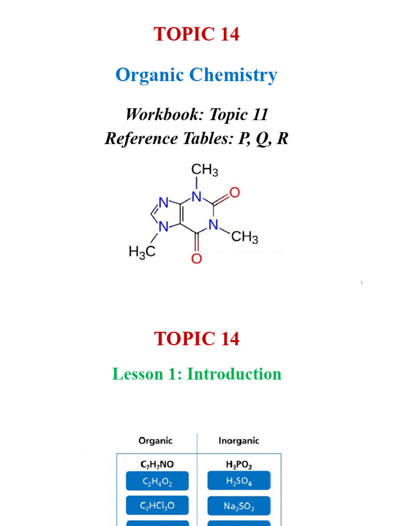 Topic 14 - Organic Chemistry | PDF | Alkane | Covalent Bond