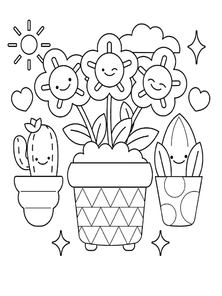 Flower Coloring | PDF