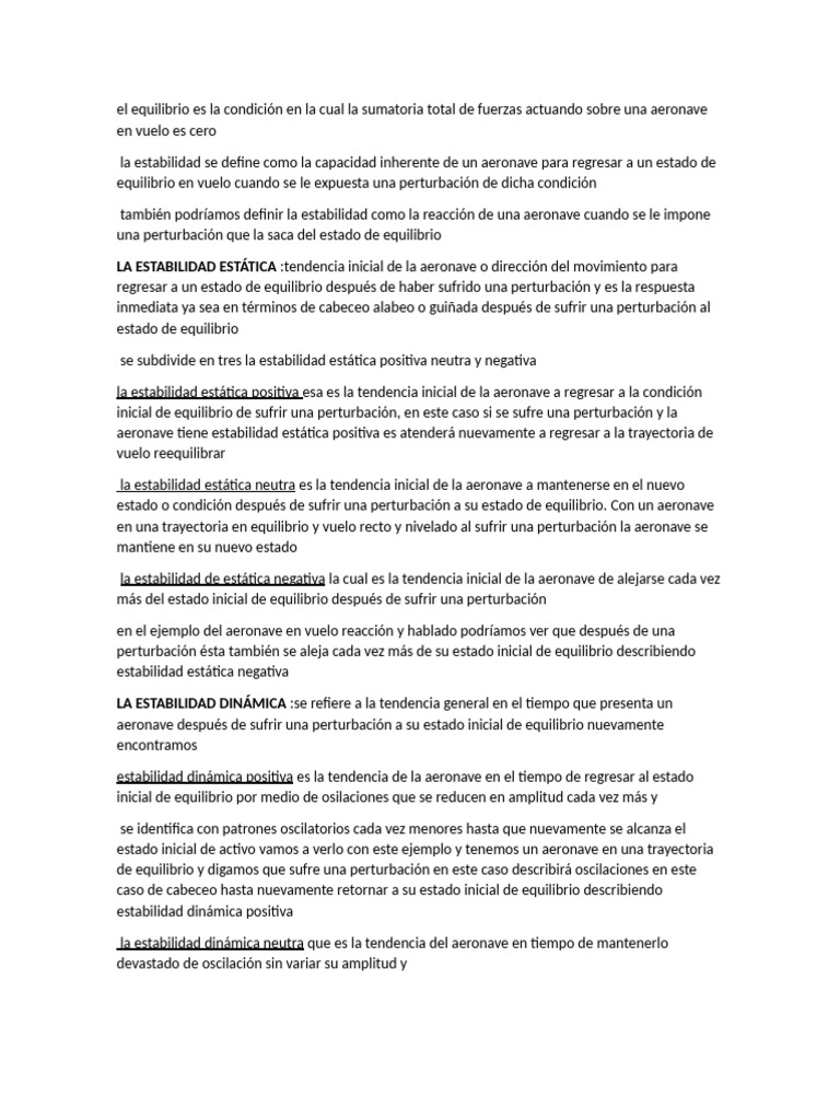 Estabilidad | PDF | Mecánica | Mecanica clasica