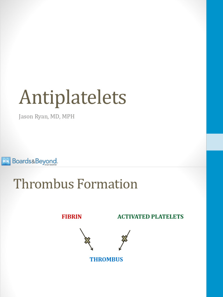Antiplatelet Drugs Atf | PDF | Aspirin | Nonsteroidal Anti Inflammatory ...