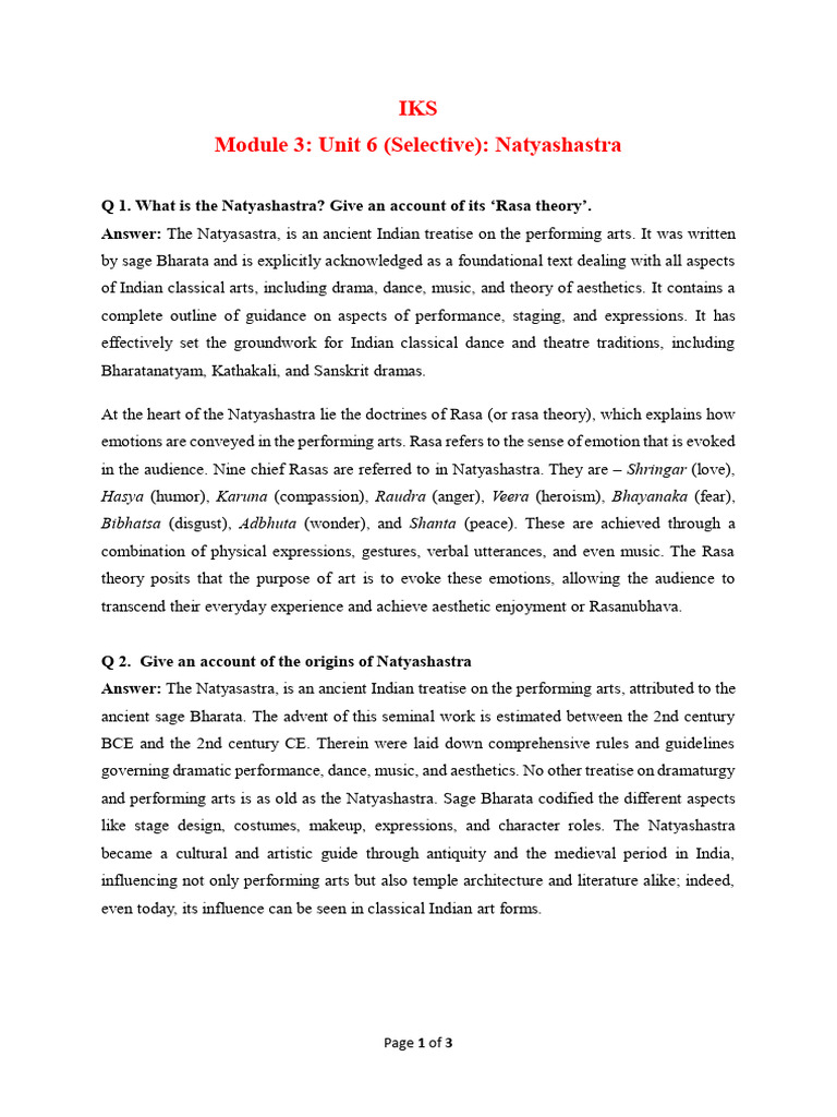 IKS - Notes - Module 3 - Units 6 | PDF