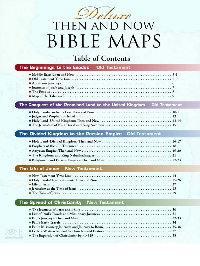 Vebuka Deluxe Then and Now Bible Maps Book Preview | PDF | Business ...