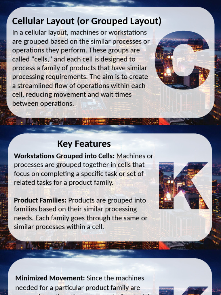 Cellular Layout or Grouped Layout | PDF | Cell (Biology) | Operations ...