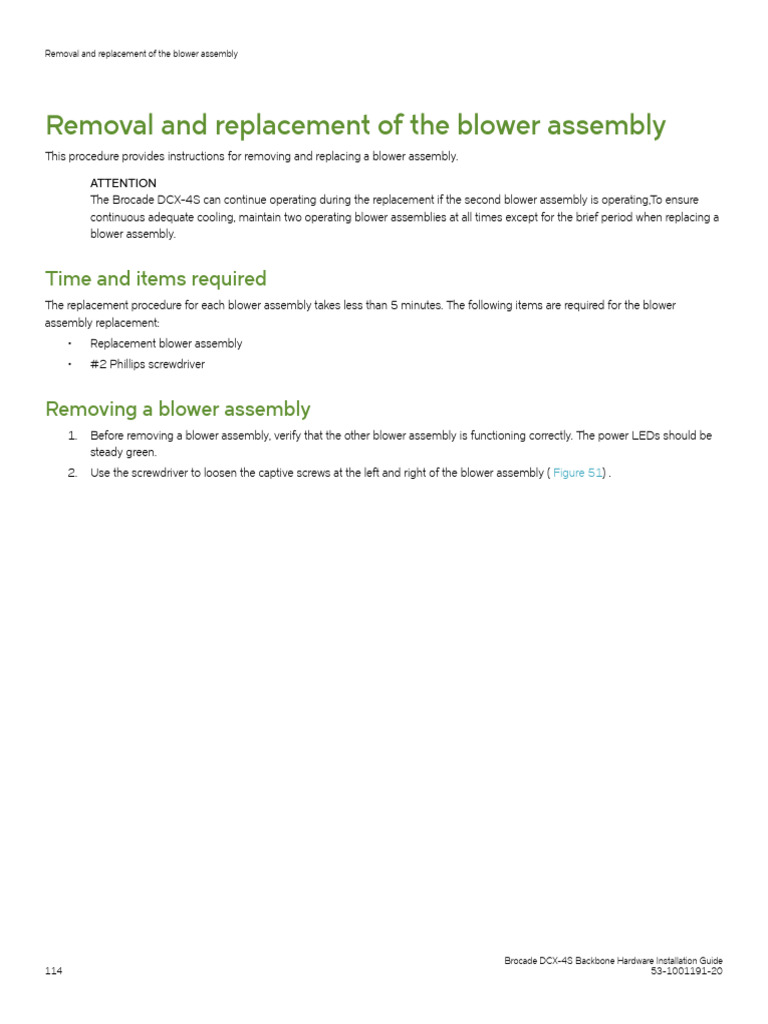 Dcx4s-Blower Replacement | PDF | Technology & Engineering