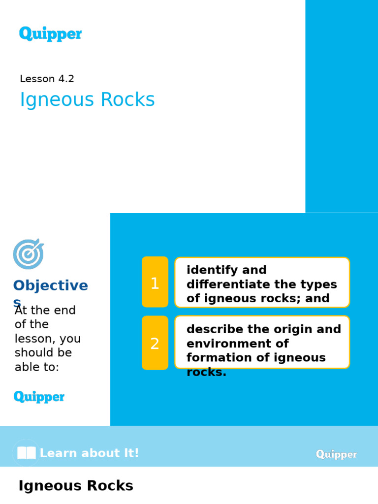 Earth Science SHS 4.2 4.4 Igneous Rocks Meta Sedi | PDF | Rock (Geology ...