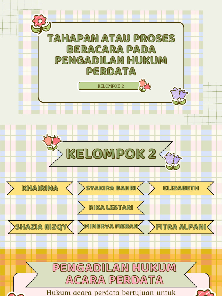 Proses Beracara Perdata | PDF