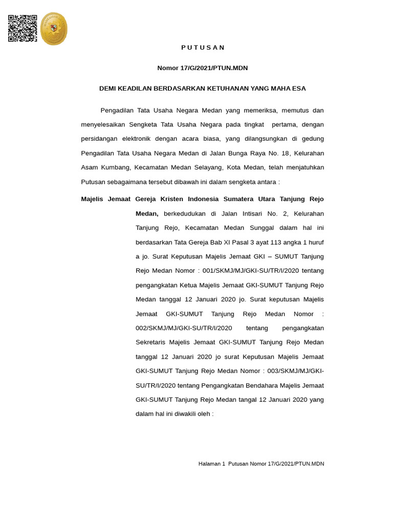 Putusan 47 Ptun | PDF