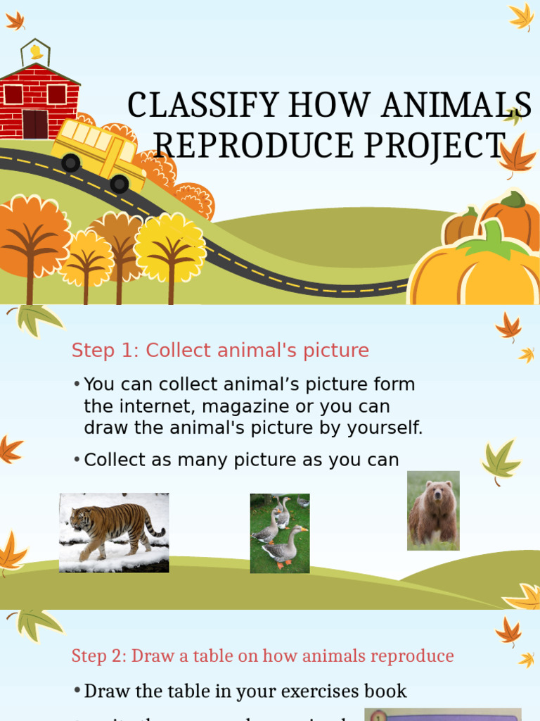 CLASSIFY HOW ANIMALS REPRODUCE PROJECT | PDF