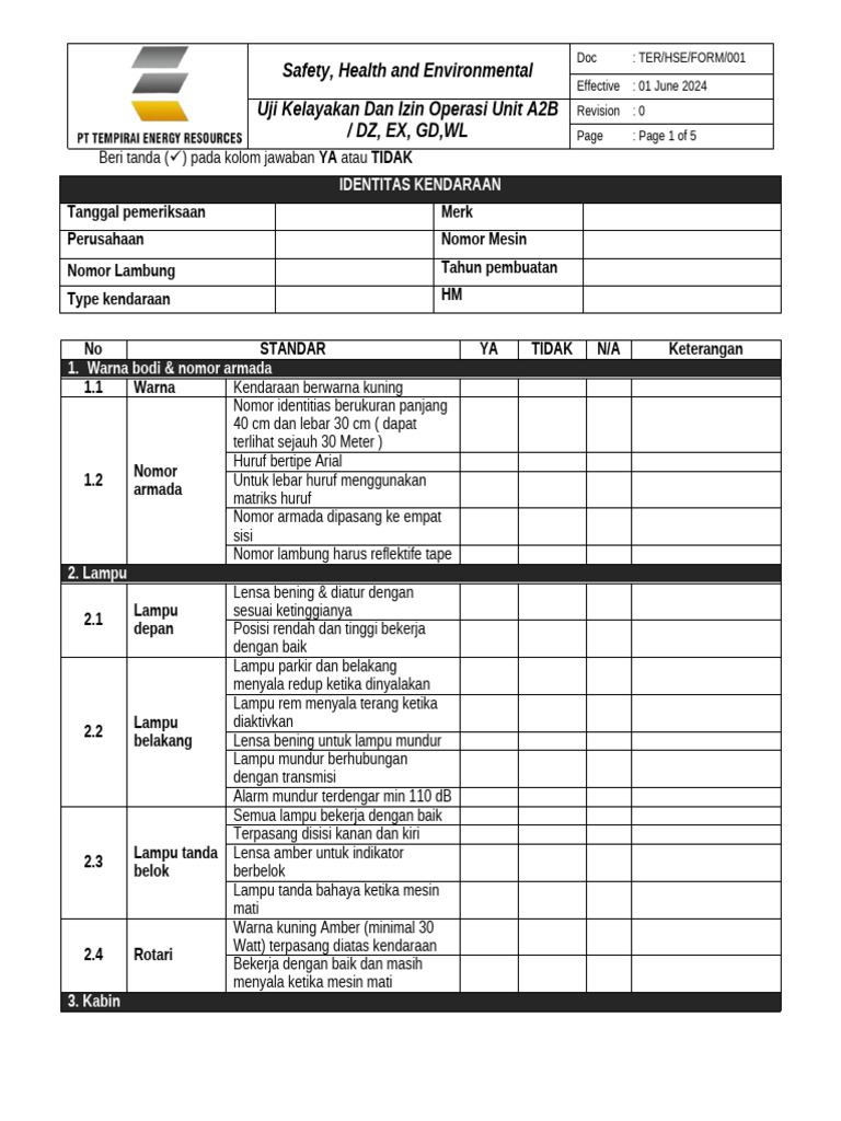 Form Comissioning A2B | PDF