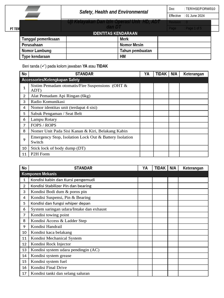 Form Comissioning DT | PDF | Teknologi & Rekayasa