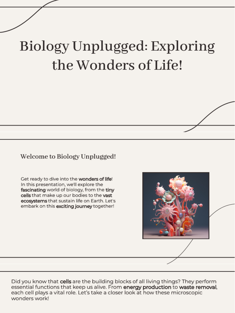 Slidesgo Biology Unplugged Exploring The Wonders of Life ...