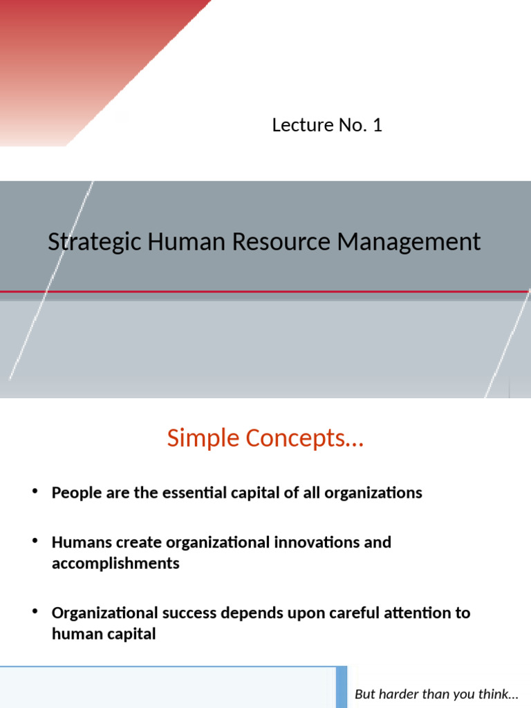Strategic HR 2024 | PDF | Strategic Management | Human Resource Management