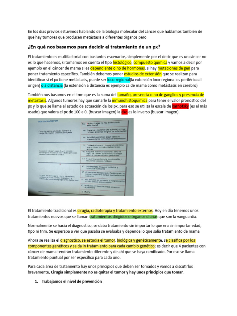 Resumen de Onco | PDF | Cáncer | Terapia de radiación