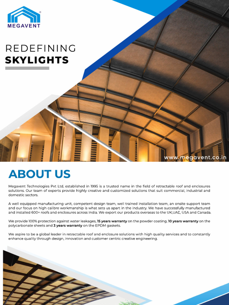 Innovative Skylight Solutions by Megavent | PDF