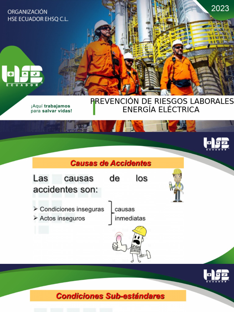 Acto y Condiciones Subestandar y Legislación | PDF