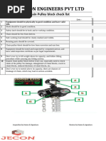 Hoist Pre-Operational Inspection Check List | PDF | Crane (Machine) | Rope