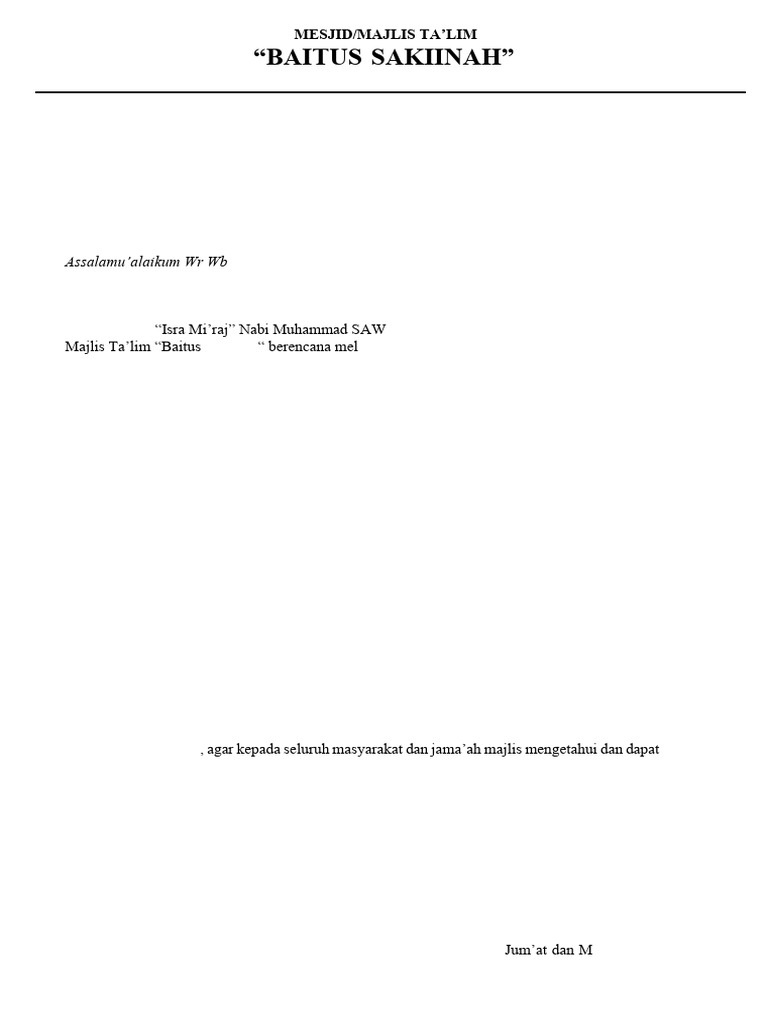 Undangan RAJABAN BENER | PDF | Sains & Matematika