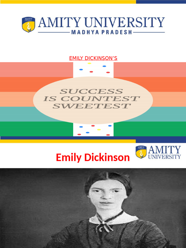 Success Is Counted Sweetest | PDF | Poetry | Metre (Poetry)