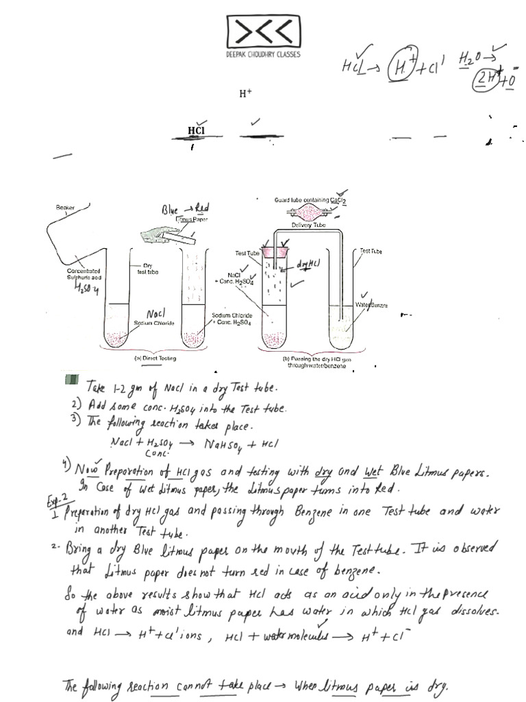 Exothermic Nature of Acid Dilution | PDF