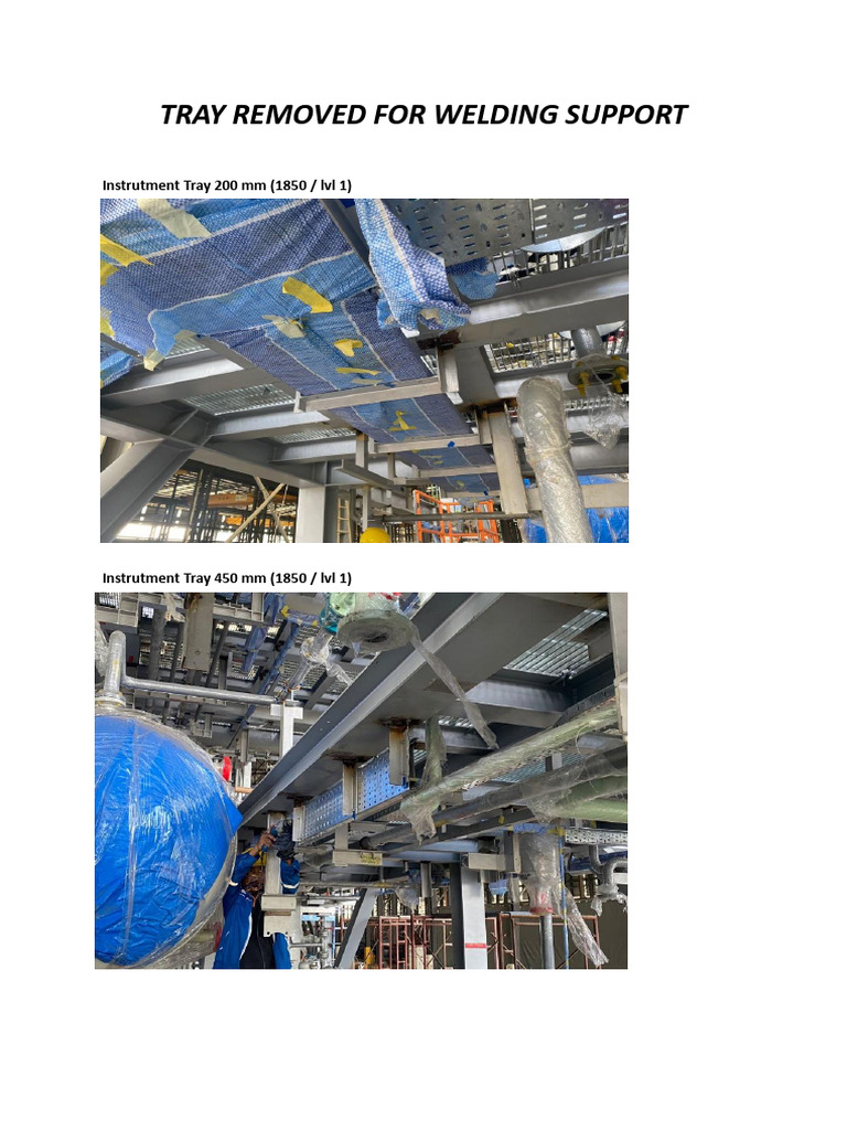 Tray Removed For Welding Support | PDF
