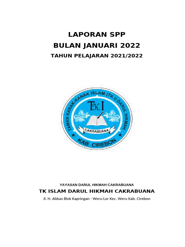 Cover LAPORAN SPP | PDF