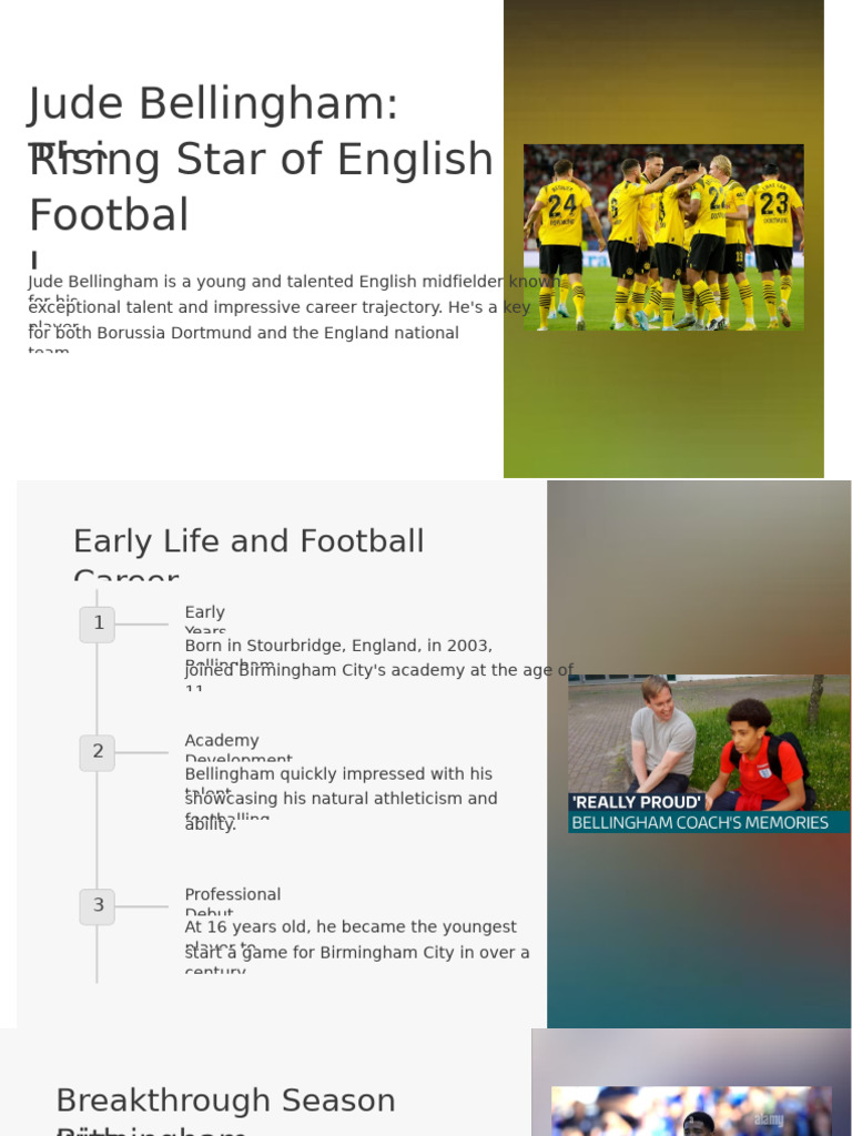 Jude Bellingham The Rising Star of English Football | PDF | Sports ...